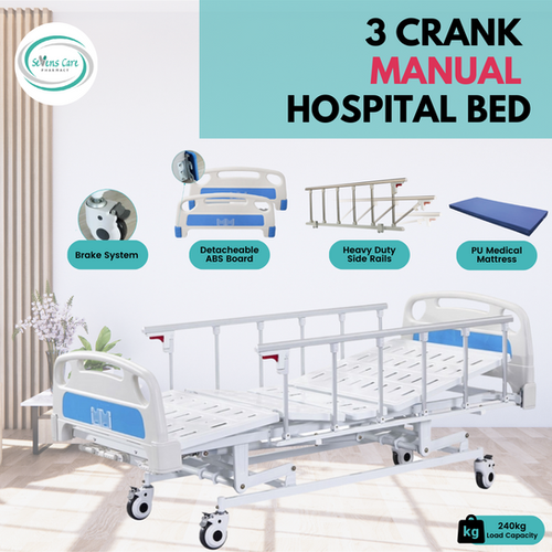 SEVENS 3 Crank Manual Hospital Bed | SEVENS CARE PHARMACY