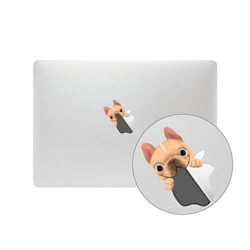 Hungry Frenchies Apple Laptop Sticker | Boss Dog Games