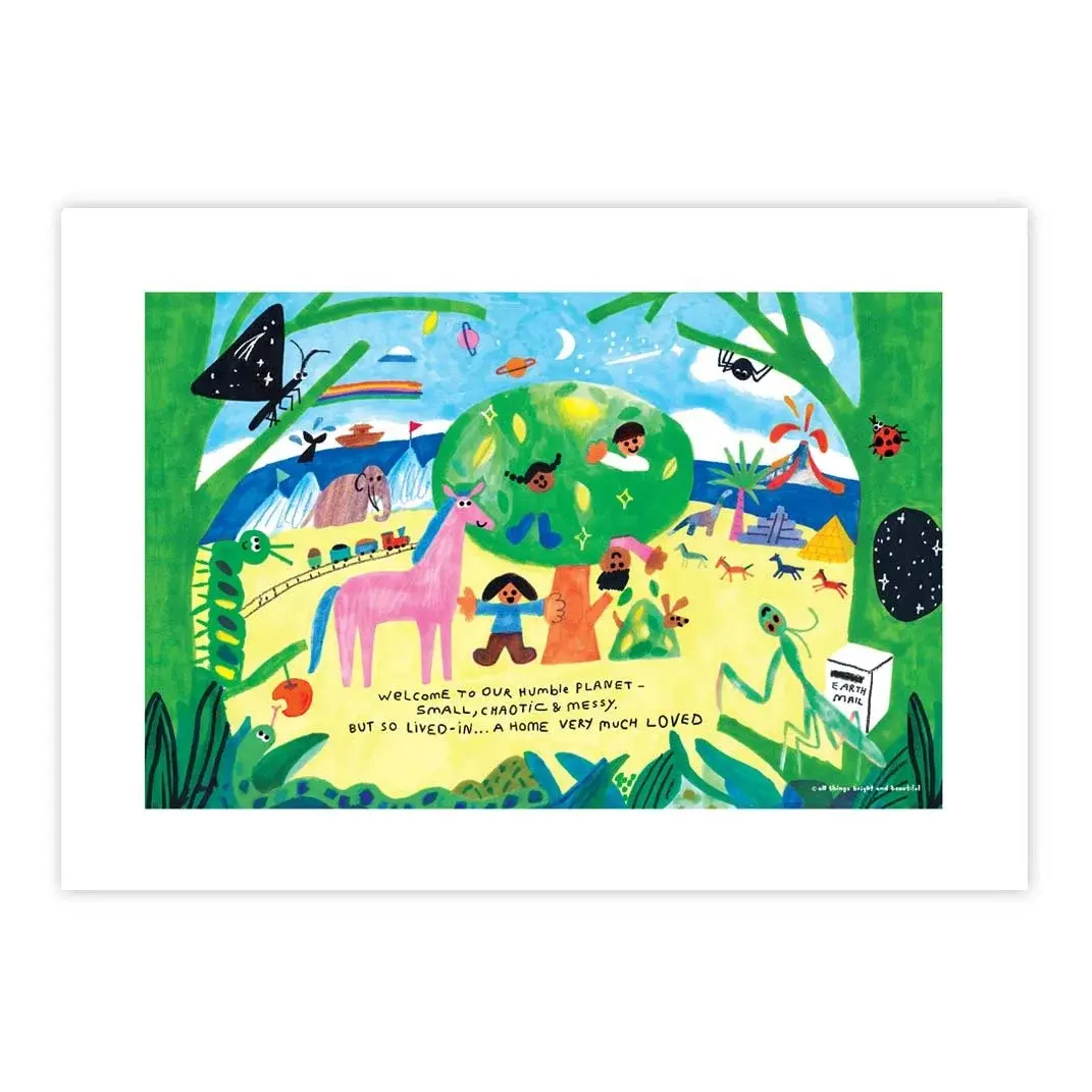 Planet Earth Print 地球印畫 | Baby is coming HK