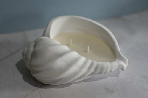 Queen Conch Shell Candle | San Clemente Bath Company