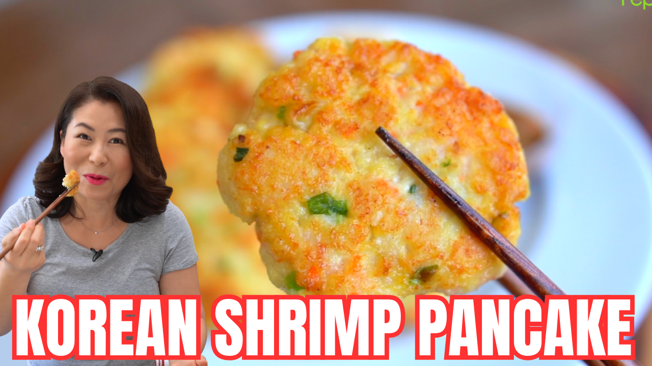 Korean🦐Shrimp Pancake Recipe: DELICIOUS way to enjoy Shrimp🍤 부드러운 새우전 만들기