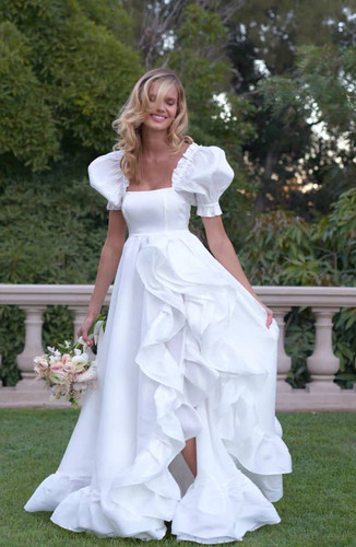 Selkie The Ivory Recycled Ruffle Gown (RP: 2580MYR) | Dressaville