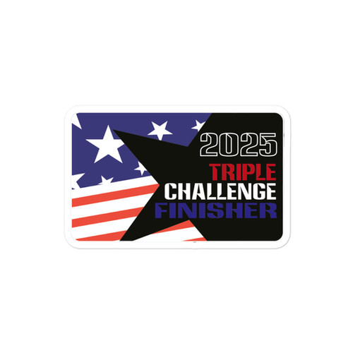 Triple Challenge Sticker | Gut Check Fitness