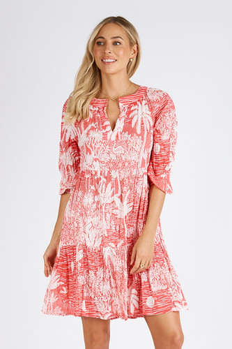 Tahiti Dress Red | 3johnstonandbell