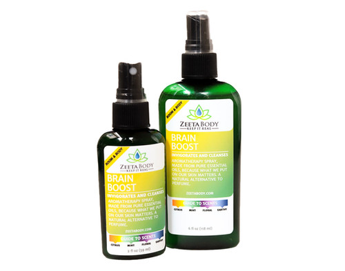 Brain Boost Spray | Zeeta Body All Natural Aromatherapy
