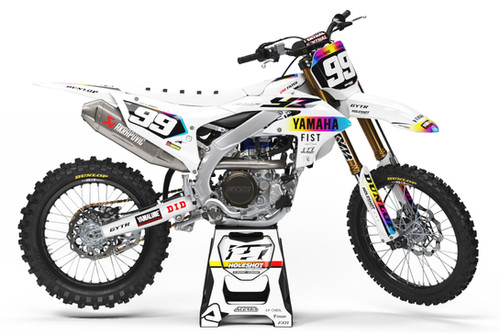 YAMAHA "PODIUM" WHITE GRAPHICS KIT | Holeshot Graphics