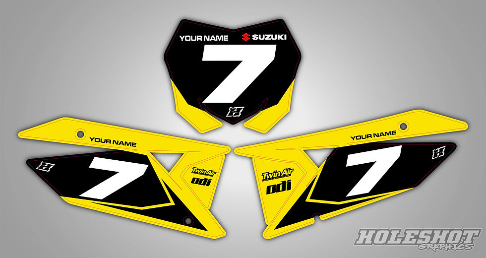 SUZUKI NUMBER SET GRAPHICS | Holeshot Graphics