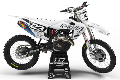 HUSQVARNA "FAST" WHITE GRAPHICS KIT | Holeshot Graphics