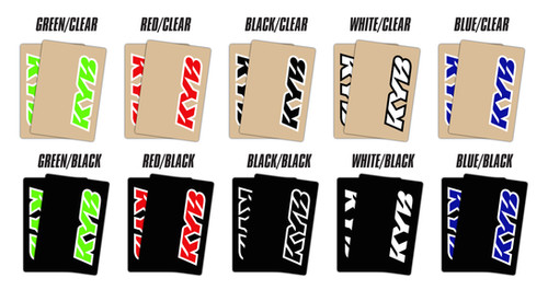 KYB UPPER FORK DECALS | Holeshot Graphics