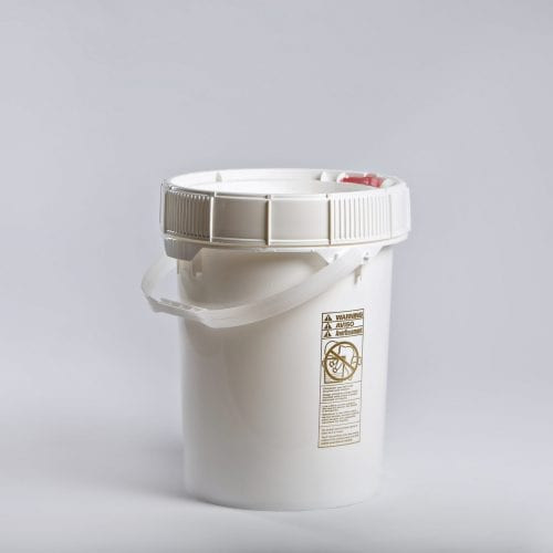 5.0 Gallon Screw Top Pail & Cover, UN Rated (Liquids), White | Northern ...