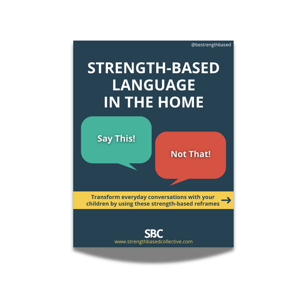 Strength-Based Language in the Home | StrengthBasedColl