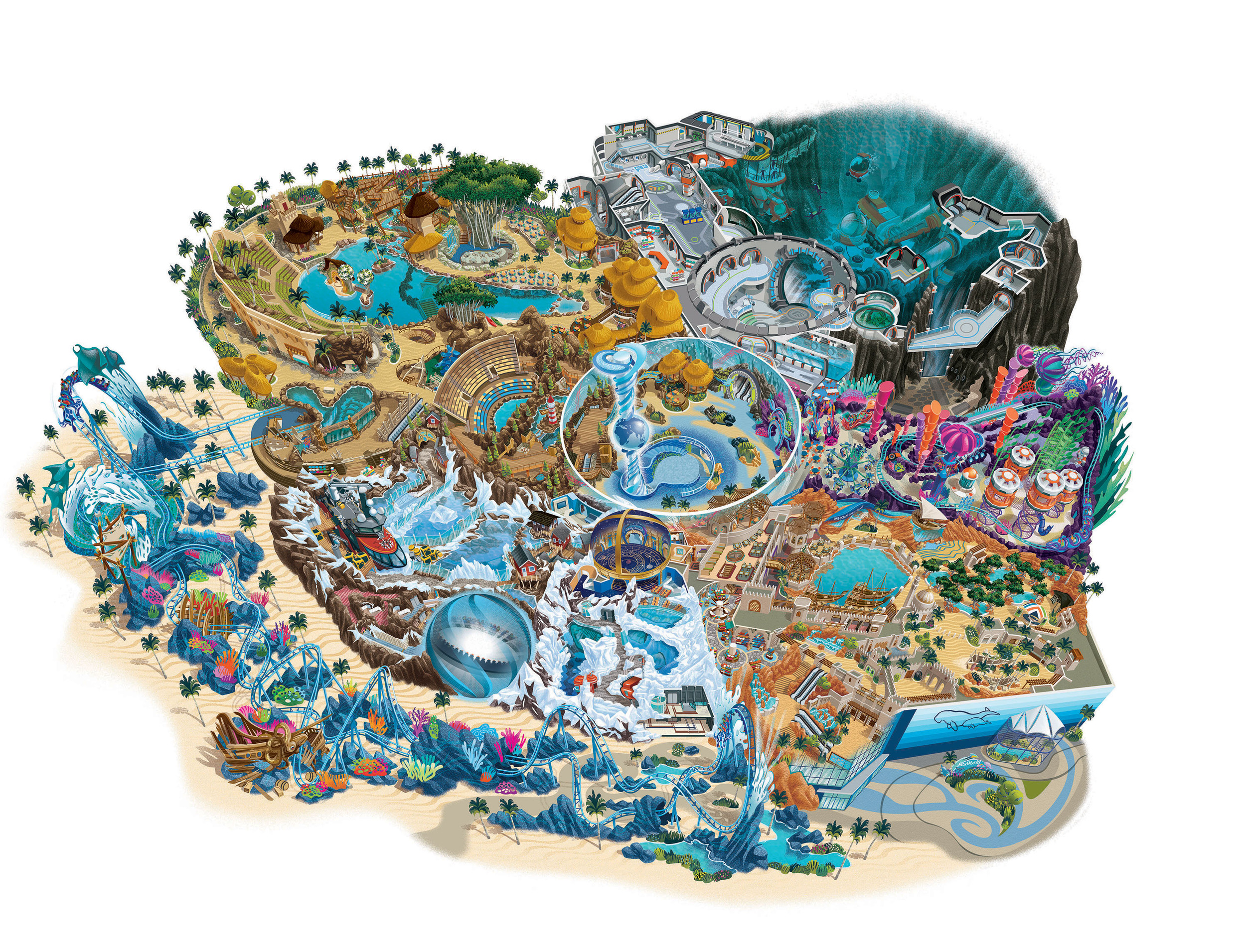 Maps & Theme Park Maps | DRAW | Mike Right