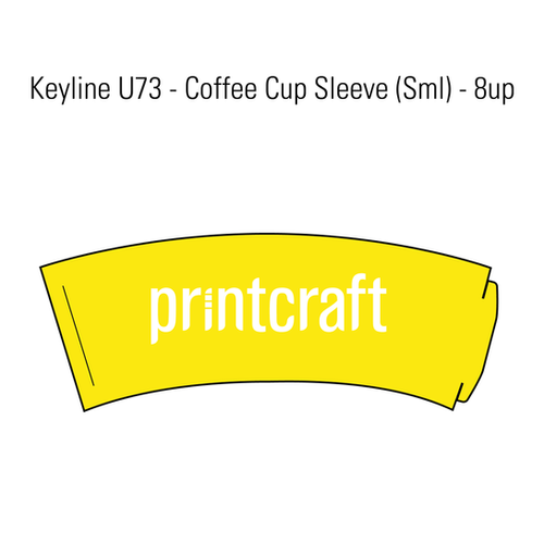 U73: Coffee Cup Sleeve (Sml) - 8up | Printcraft