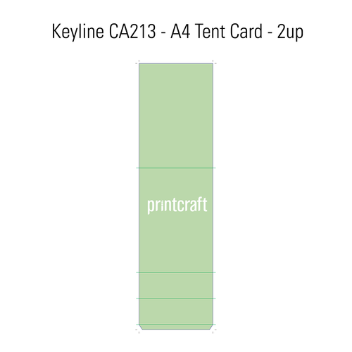 CA213: A4 Tent Card - 2up | Printcraft