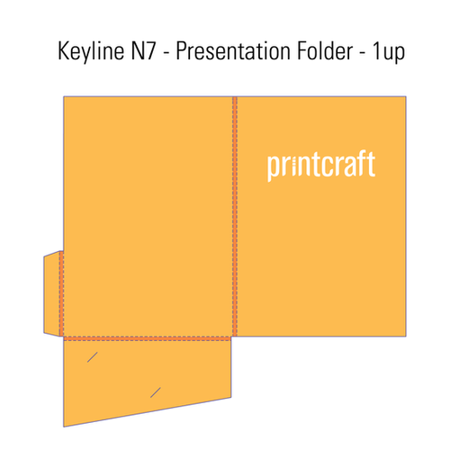 N7: Presentation Folder with 5mm Gussets (glued) - 1up | Printcraft