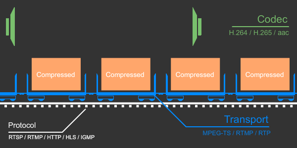 Difference between codec and container