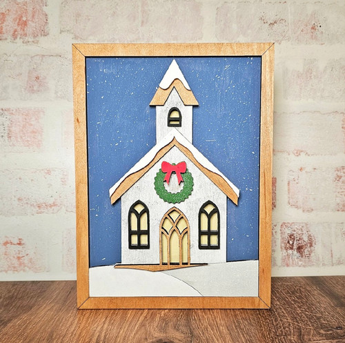 Christmas Church Creative Kit (Unfinished DIY Sign) | Country Roads Decor