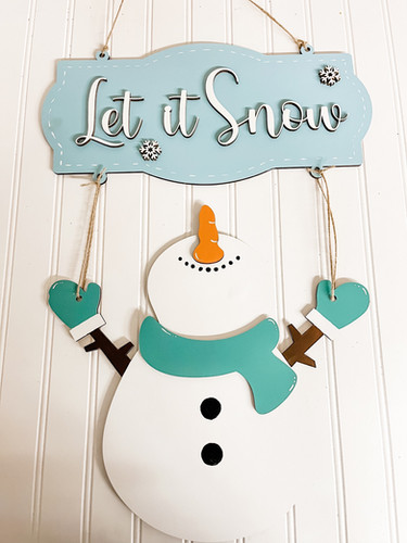 Let It Snow Snowman Creative Kit (unfinished DIY kit) | Country Roads ...