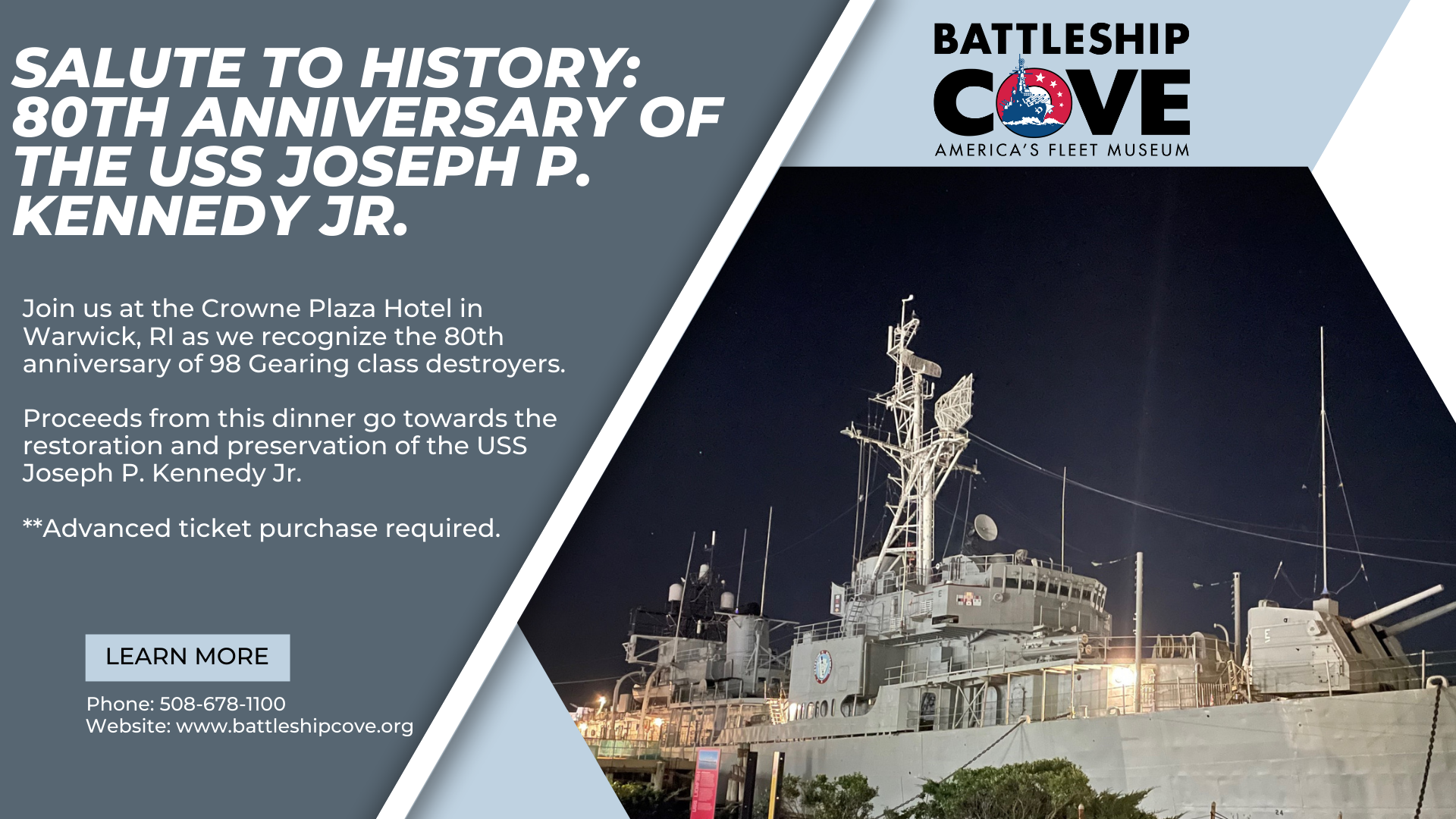 Salute to History: 80th Anniversary of the USS Joseph P. Kennedy Jr ...