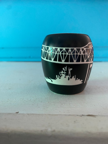 Etched Bridge & Ship Shot Glass | Battleship Cove