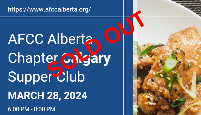 AFCC Alberta Chapter Supper Club - Calgary | AFCC Alberta Chapter