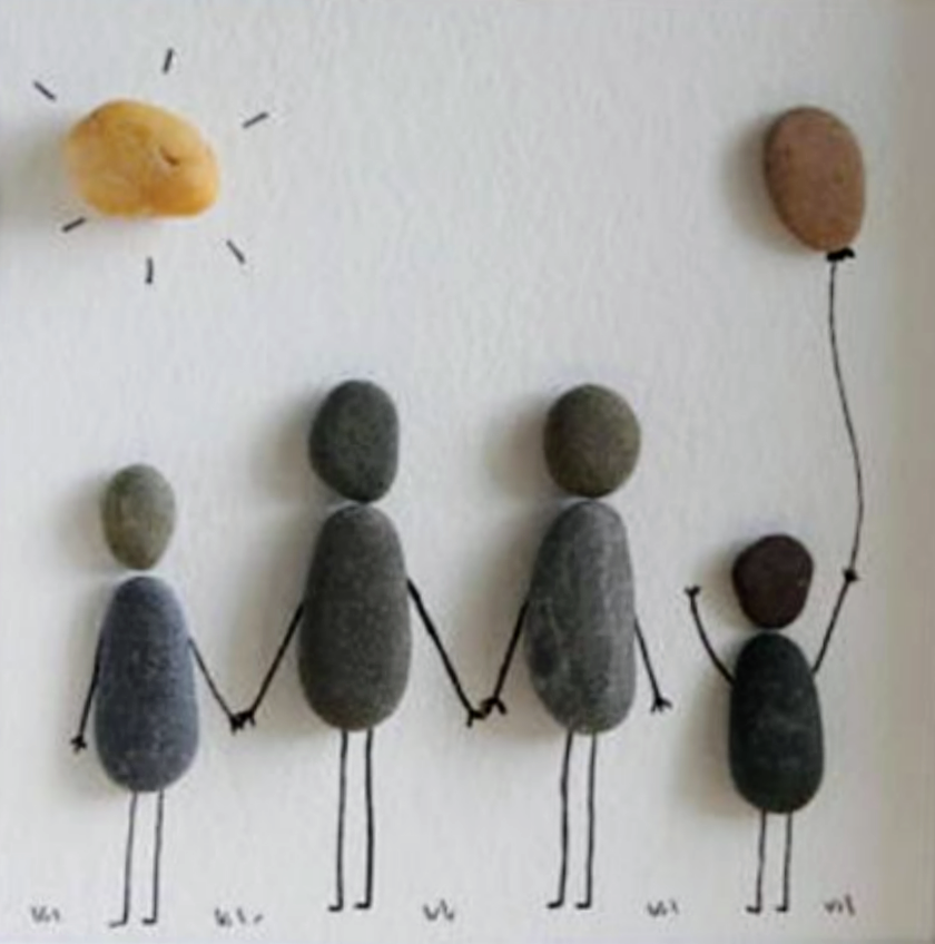 Family Craft Day - Pebble Family | The Paint Place