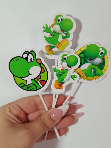 Toppers cupcakes x 12 Yoshi | kalydesign