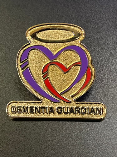 Dementia Guardian Die-cut Lapel Pin | Dementia Guardian