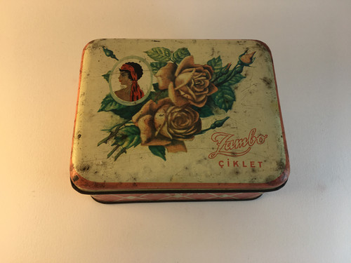 Zambo 1960s Turkish Chewing Gum Tin | silkroad