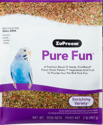 Zupreem Pure Fun Parakeets Canaries Budgies Finches | Birds By Joe
