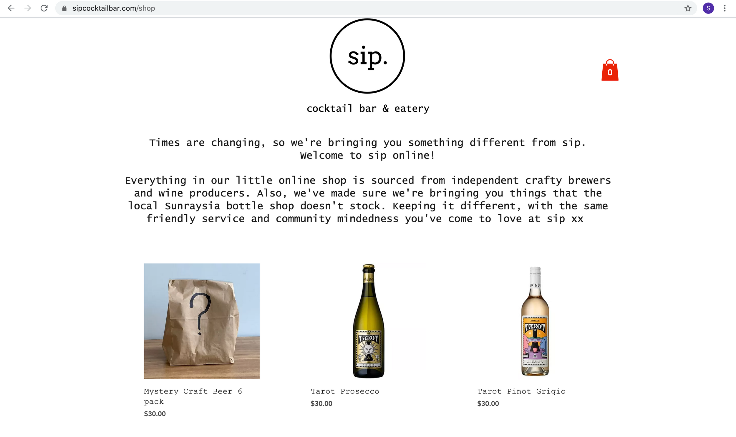 sip online shop | sipcocktailbar