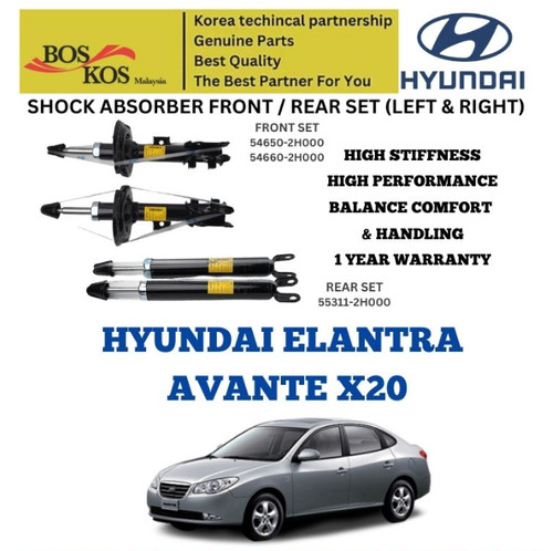 ABSORBER SET FRONT & REAR [54650/54660-2H000 & 55311-2H000] ELANTRA ...