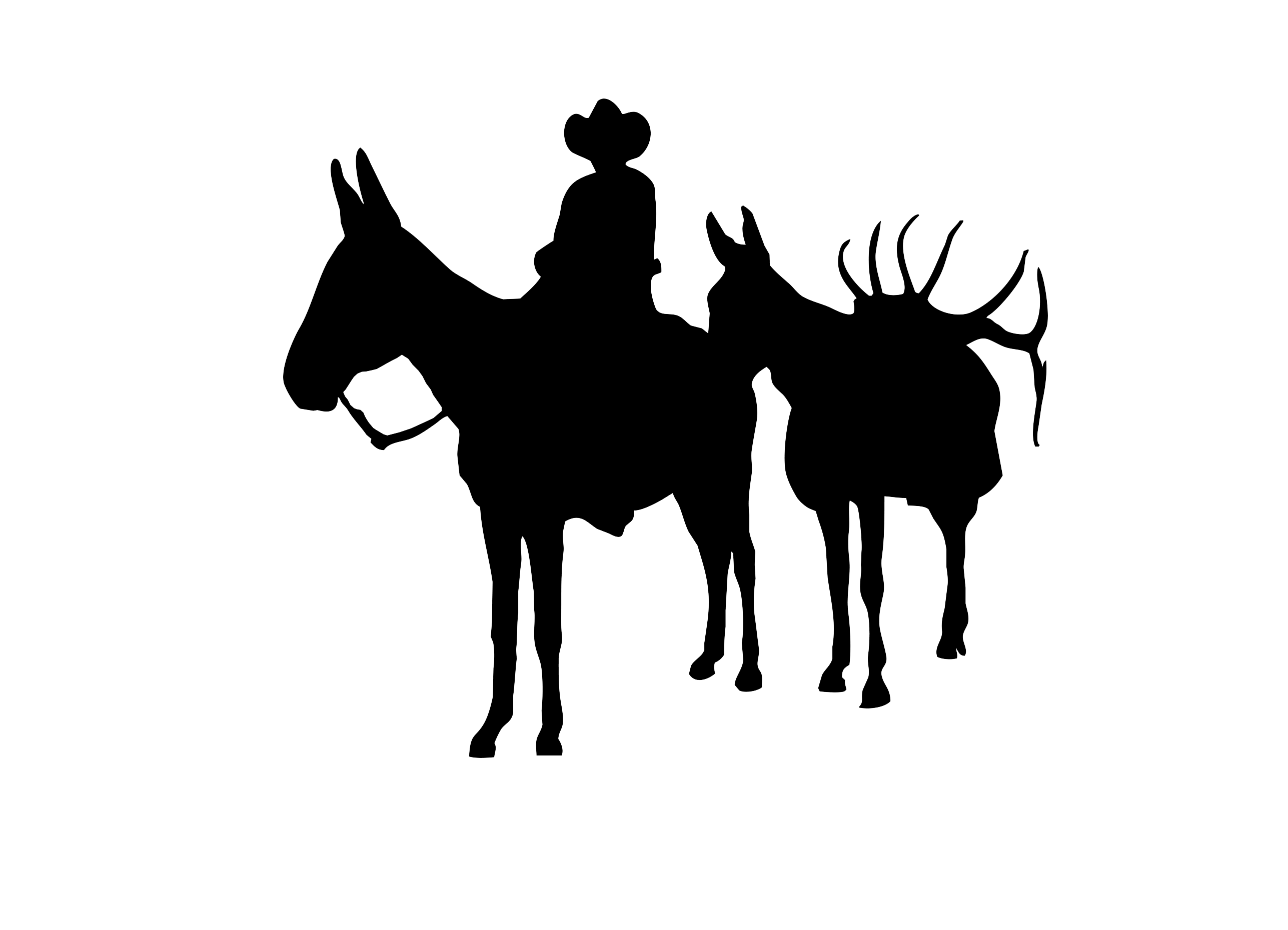 Pack Mule Silhouette