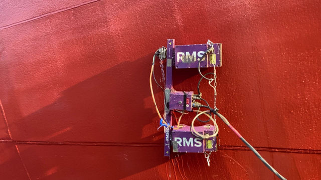 Automated Ultrasonic Testing (AUT) C-scan – Ship Hull Survey