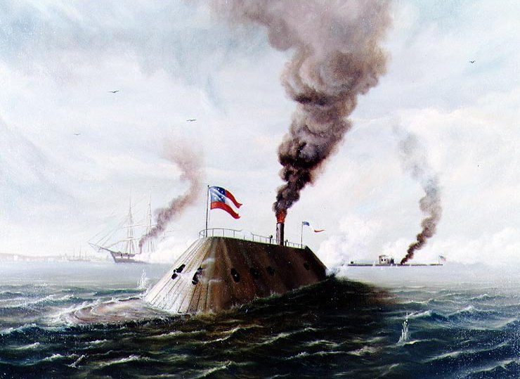The First Ironclad Battle – The USS Monitor and the CSS Virginia, 9th ...