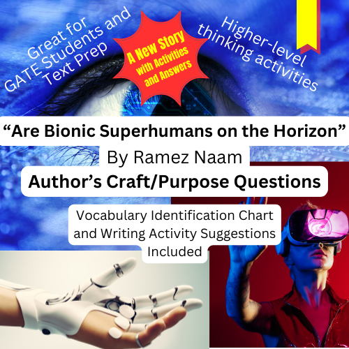 Are Bionic Superhumans on the Horizon | Authors Purpose
