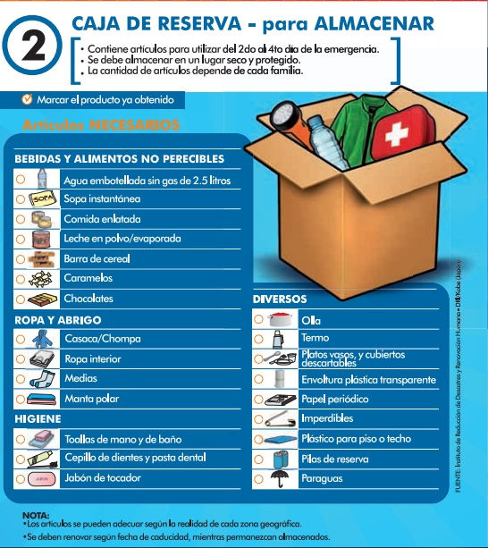 ¡Prepara tu mochila de emergencia! ¡Prepara tu mochila de emergencia!