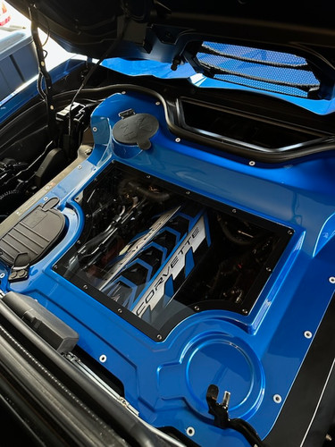 C8 Stingray, E-Ray, Z06 Corvette Clear HTC Exposed Engine Bay Cover ...