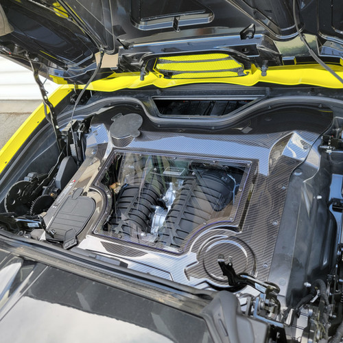 Corvette Z06 and C8 2020+ Clear HTC Engine Bay Cover | Radiator Grille ...