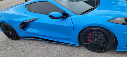 2020-25 C8 Corvette Side Skirts (Z06/E-Ray) | Radiator Grille Store