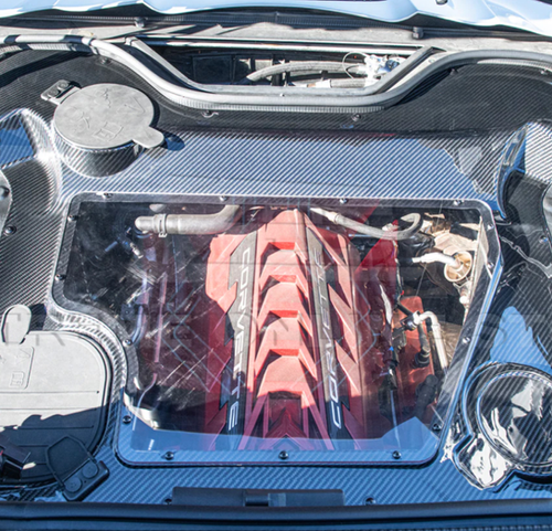 2020+ C8 & Z06 Corvette Clear HTC Engine Cover for Sale