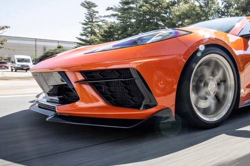 C8 Corvette Radiator Grille Screens (2020–2025) – Hexagon ABS Front Kit