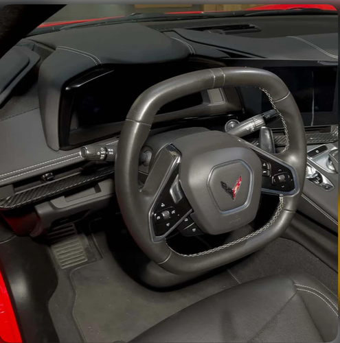 CHEVROLET CORVETTE C8 CARBON FIBER INTERIOR DASH OVERLAY TRIM
