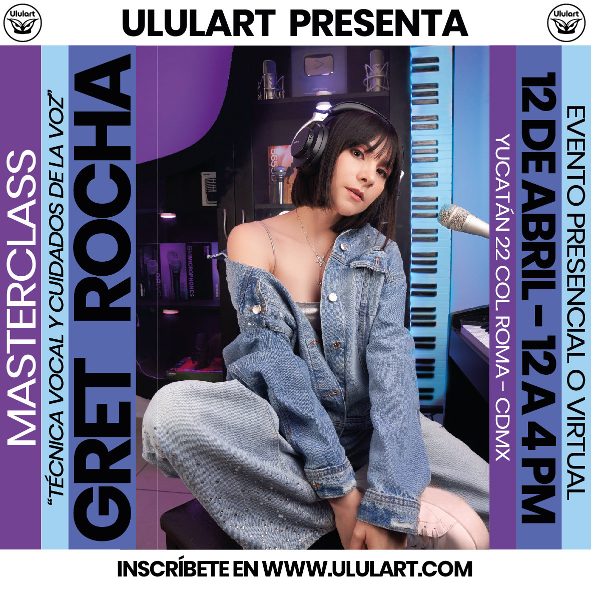 Presentamos la masterclass con la youtuber Gret Rocha. | Ululart