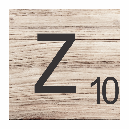 Tear Resistant Scrabble Letter Z | Creative Talents