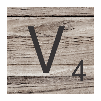 Tear Resistant Scrabble Letter V | Creative Talents