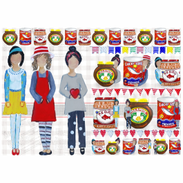 Marmite Maidens A3 Sticker Sheet | Creative Talents