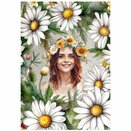 Deco Print Daisy Portrait | Creative Talents