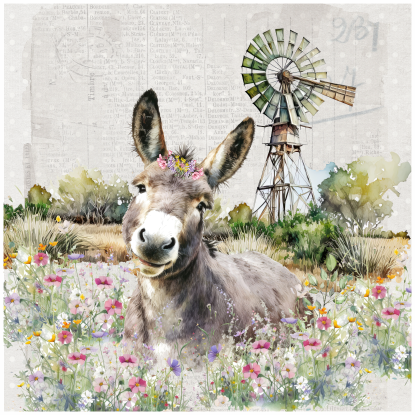 Tear Resistant Deco Print Donkeys | Creative Talents