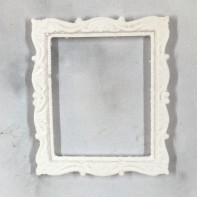 White Resin Frame Rectangular White | Creative Talents